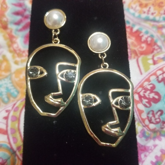 Jewelry | Abstract Face Earrings | Poshmark